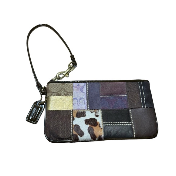 Coach | Bags | Coach Patchwork Wristlet | Poshmark
